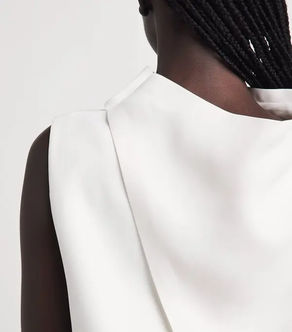 Khaite Astor Draped Mini Dress