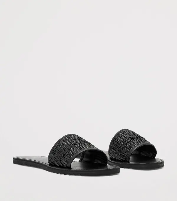 ALLSAINTS Raffia Hoxton Sliders