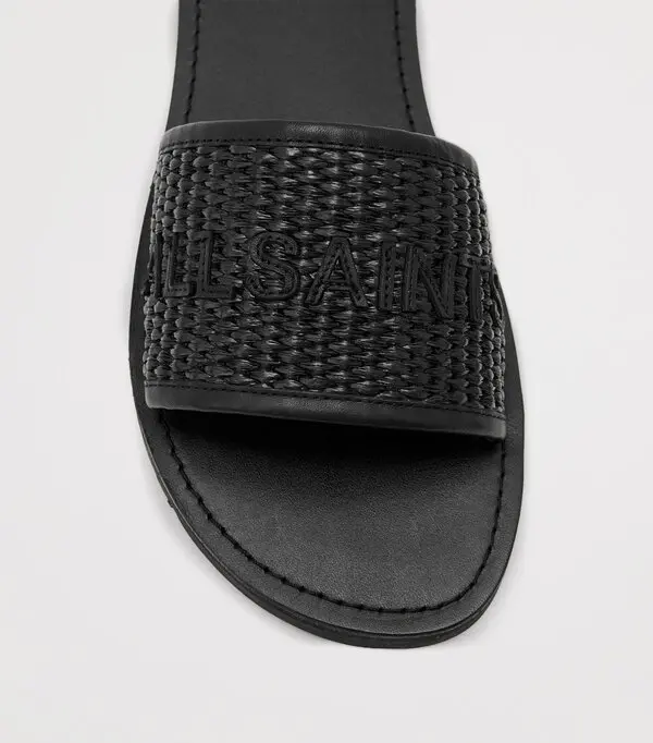 ALLSAINTS Raffia Hoxton Sliders