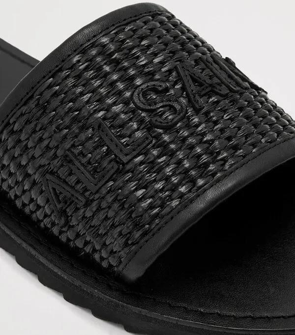 ALLSAINTS Raffia Hoxton Sliders
