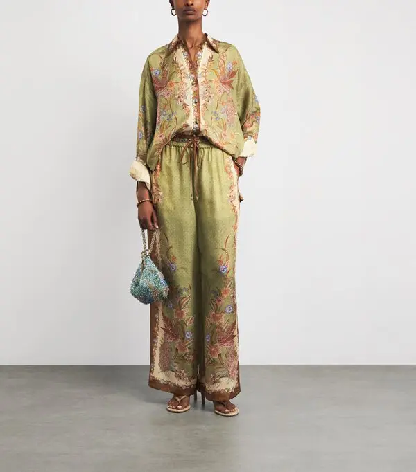 Zimmermann Silk Indra Shirt - Green