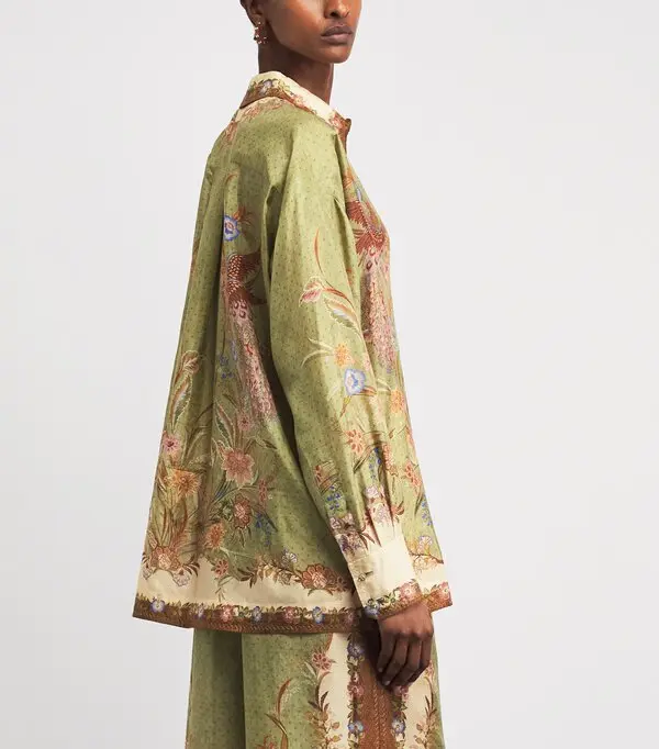 Zimmermann Silk Indra Shirt - Green
