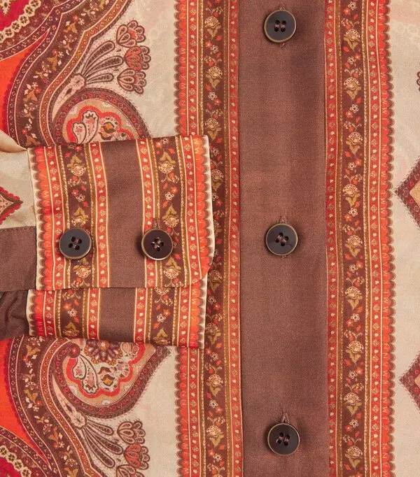 Zimmermann Silk Mahon Paisley Print Shirt