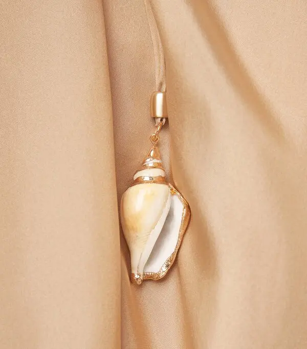 Zimmermann Mahon Silk Chain Detail Maxi Dress - Beige