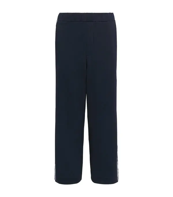 Commas Crochet Stripe Sweatpants