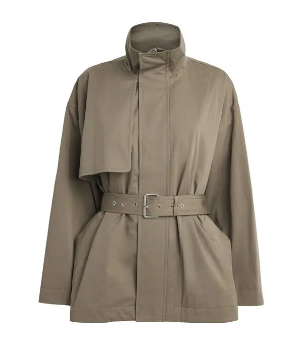 FRAME The Field Short Trench Coat - Green