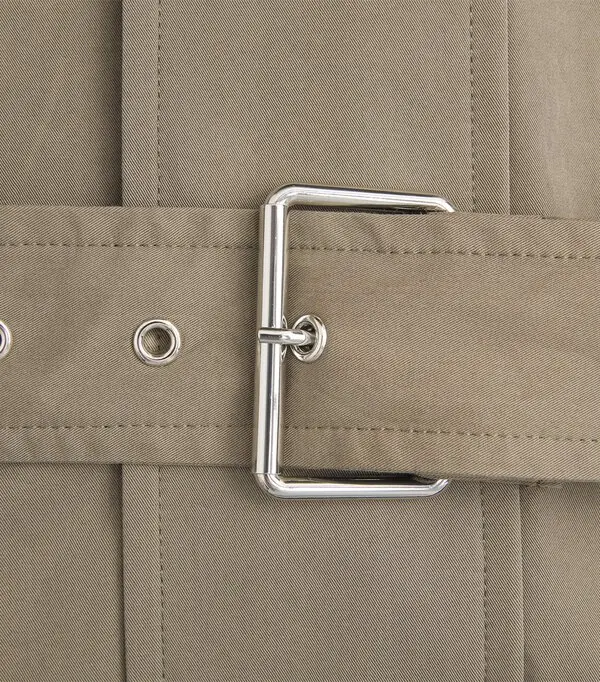 FRAME The Field Short Trench Coat - Green