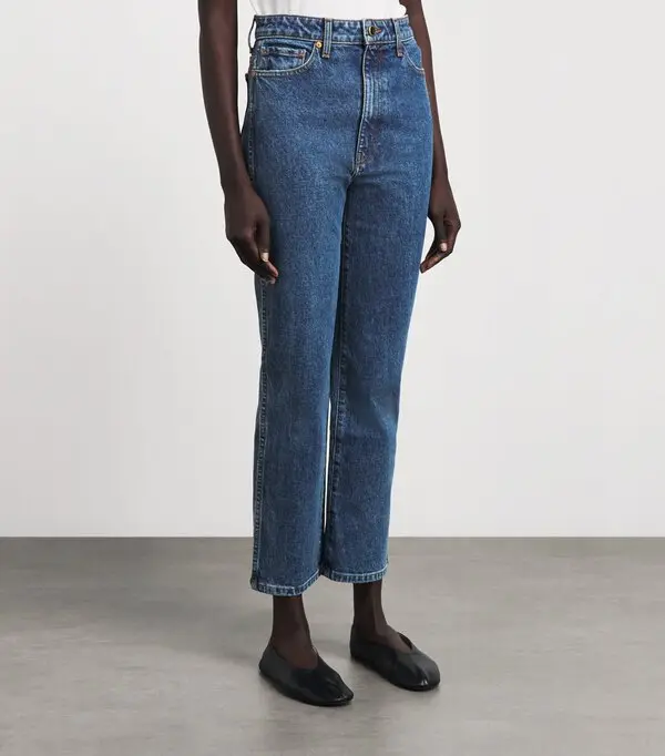 Khaite Abigail Cropped High-rise Jeans