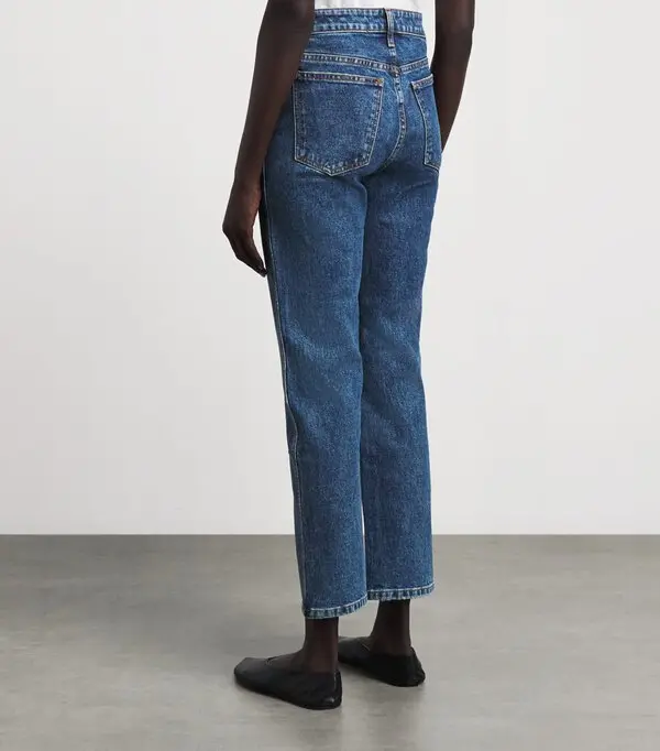 Khaite Abigail Cropped High-rise Jeans