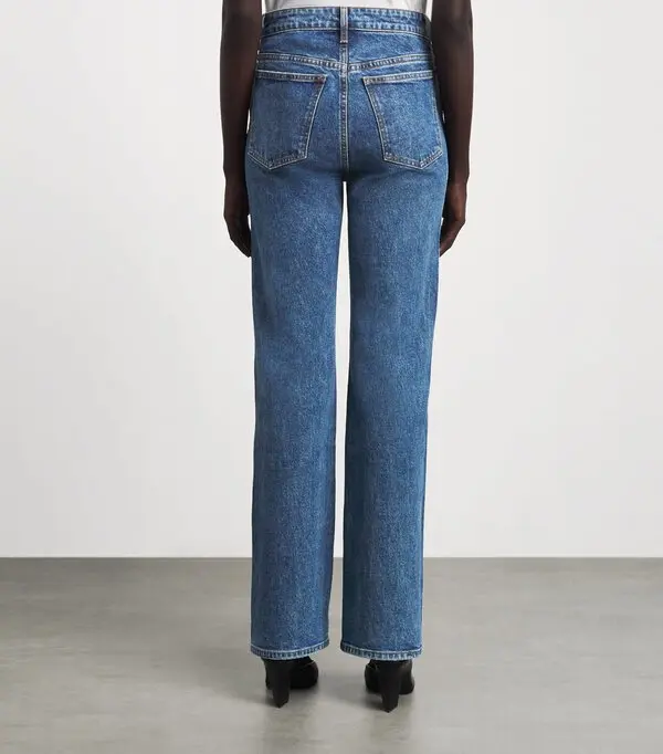 Khaite Danielle High-rise Straight-leg Jeans
