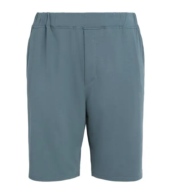 HOMEBODY Stretch-modal Pyjama Shorts - Blue