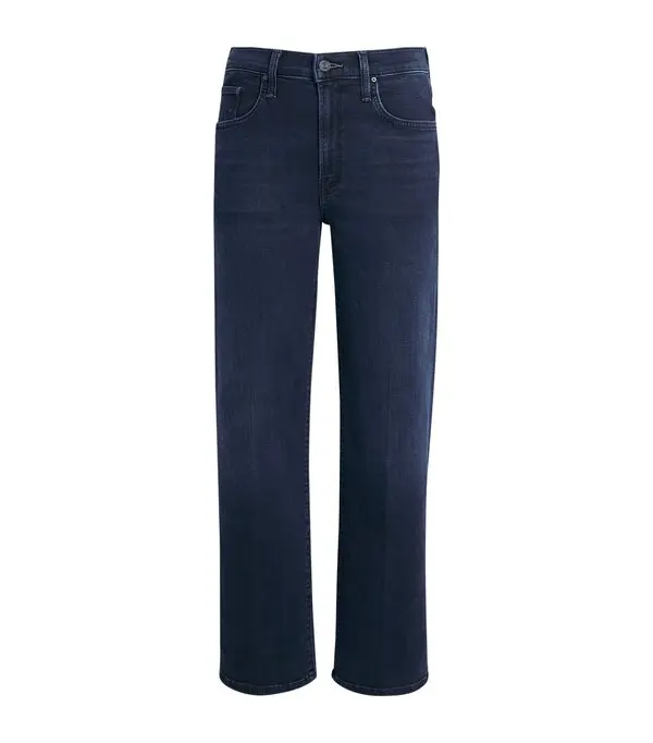 MOTHER The Rambler Zip Ankle Jeans - Navy