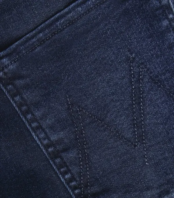 MOTHER The Rambler Zip Ankle Jeans - Navy