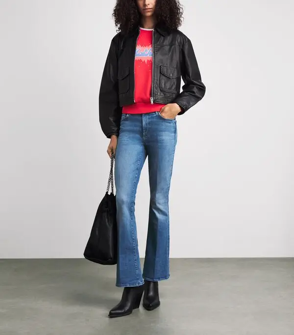 MOTHER The Weekender Flared Jeans - Blue
