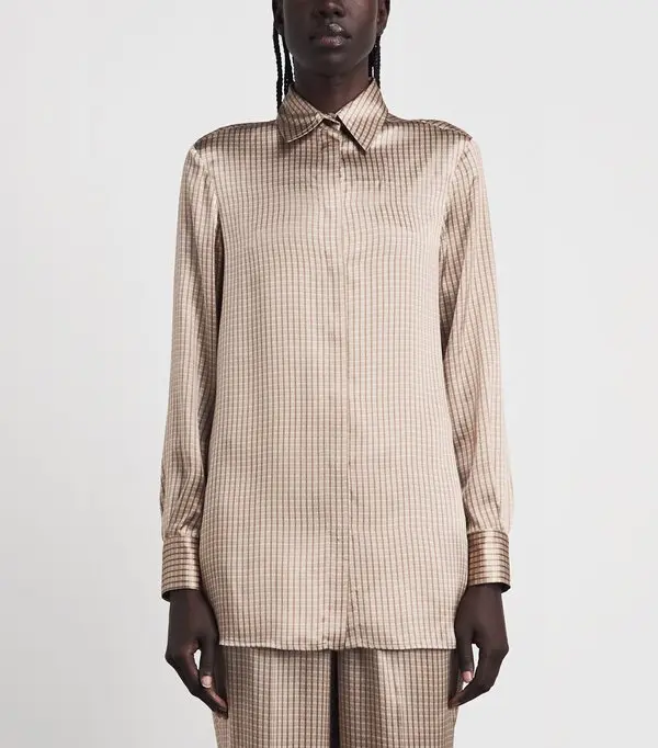 Kiton Silk Printed Shirt