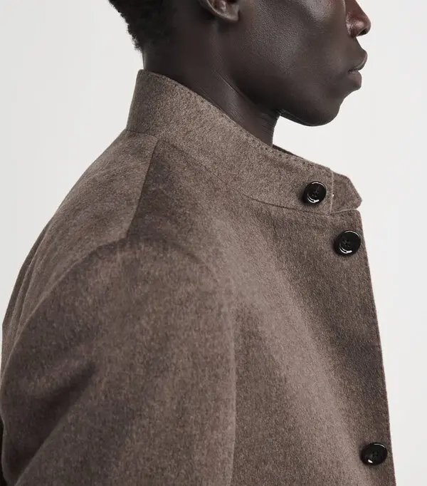 LARDINI Cashmere Jacket With Stand Collar