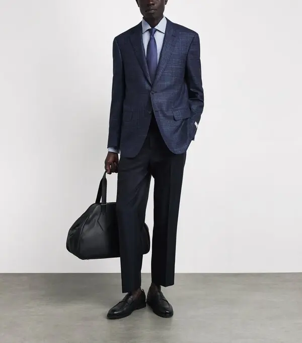 Corneliani Cotton-cashmere Shirt - Navy
