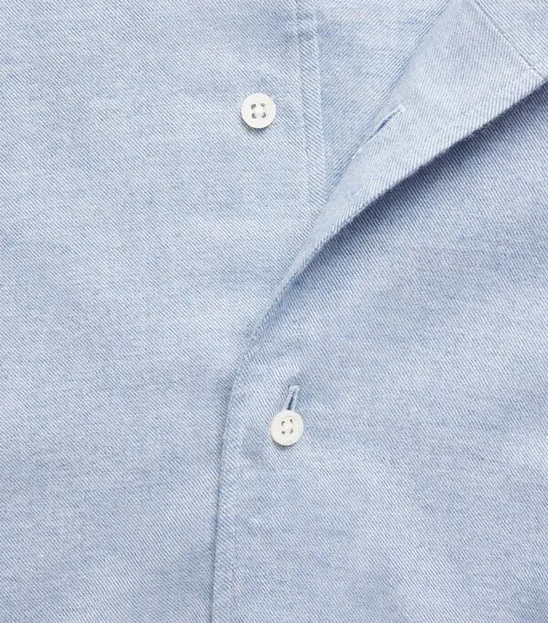 Corneliani Cotton-cashmere Shirt - Navy