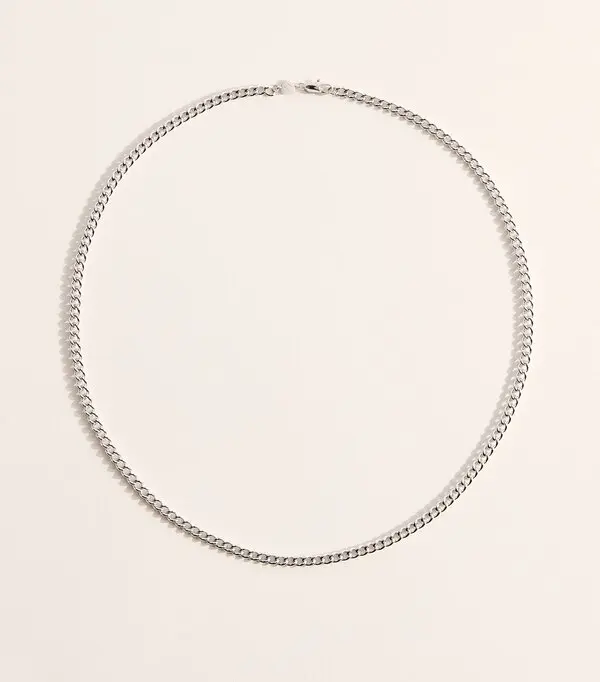 ASTRID & MIYU Bold Essential Curb Chain Necklace - Silver