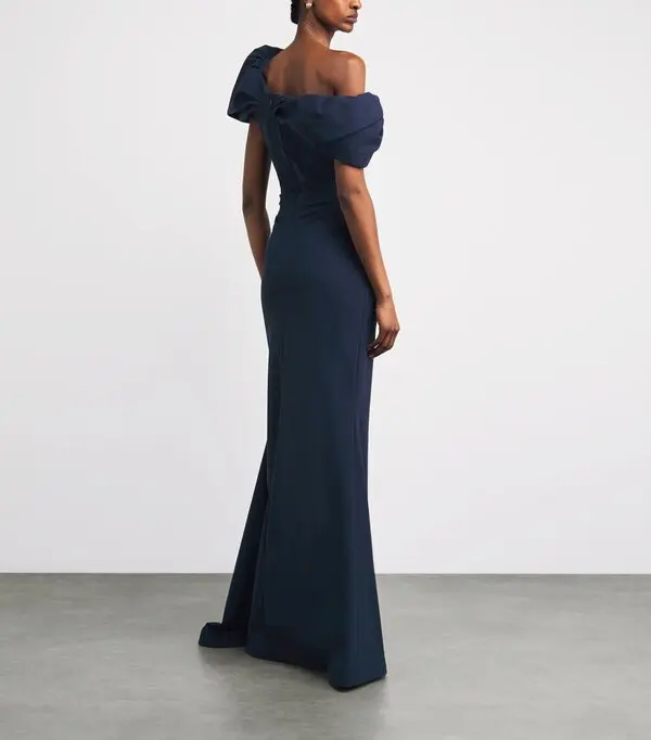 Rachel Gilbert Asymmetric Jade Gown