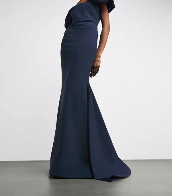 Rachel Gilbert Asymmetric Jade Gown