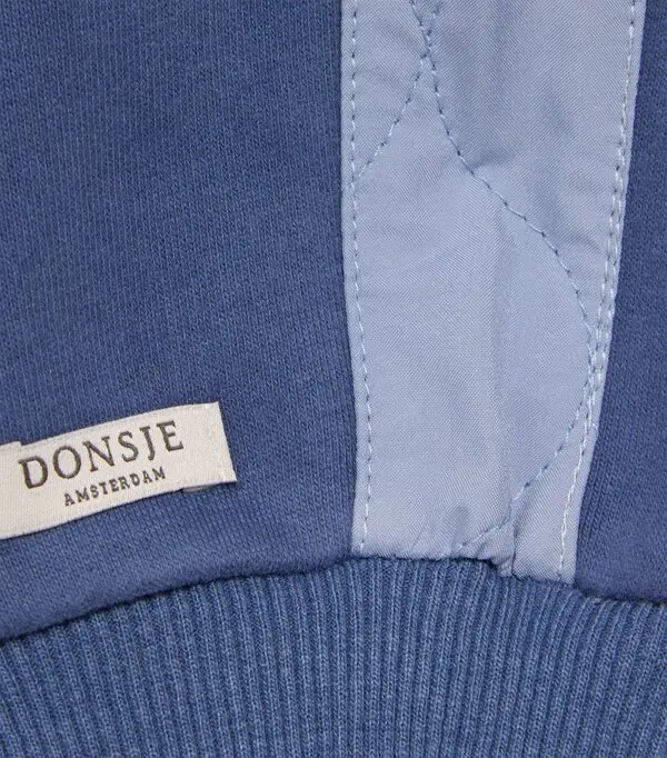 DONSJE Noorien Quilted Panel Sweatpants - Blue