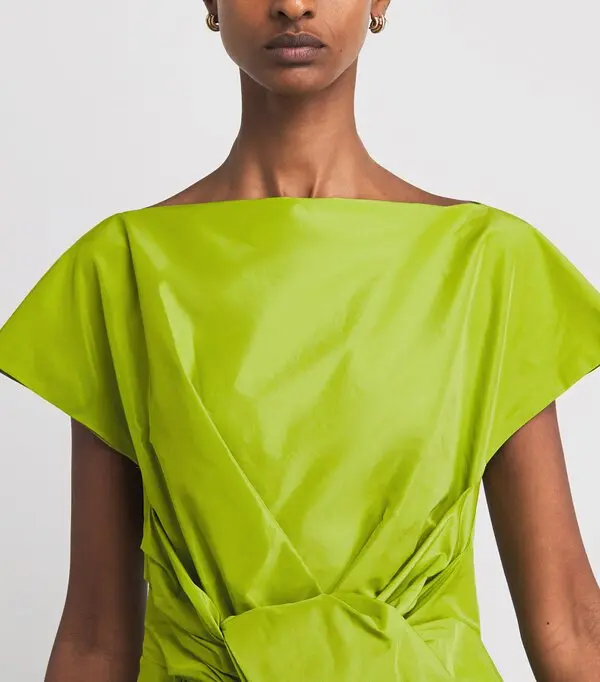 ROKSANDA Draped Nila Midi Dress - Green