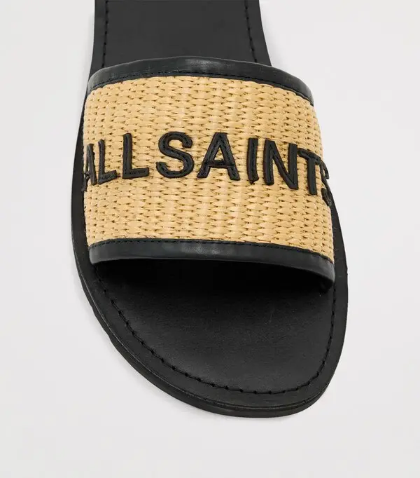 ALLSAINTS Raffia Hoxton Sliders