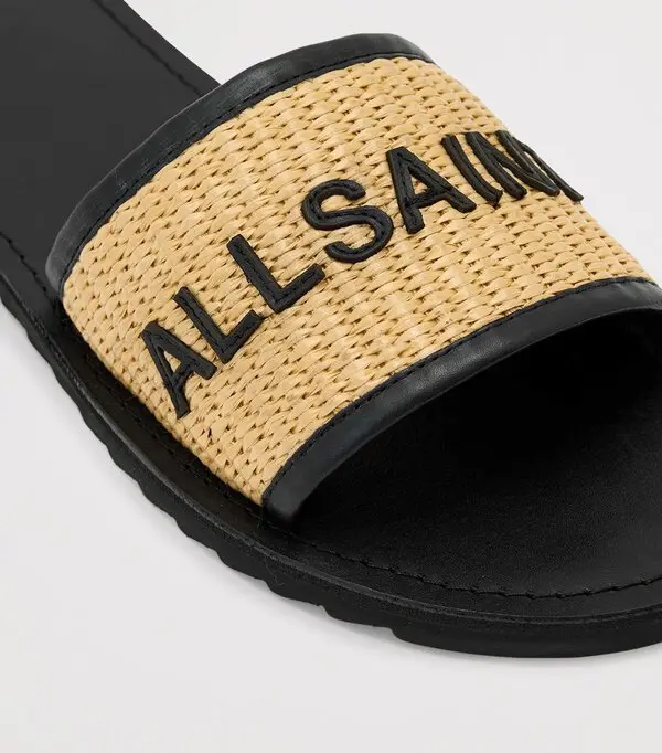 ALLSAINTS Raffia Hoxton Sliders