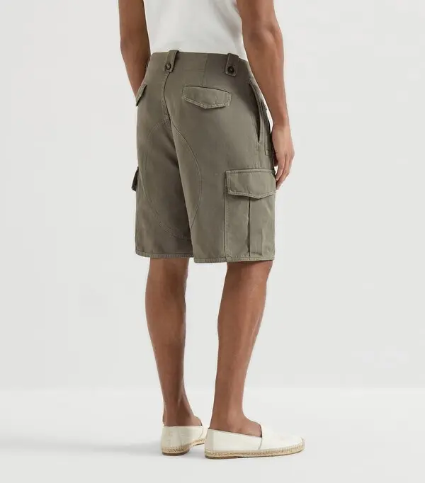 Brunello Cucinelli Cotton-linen Bermuda Shorts