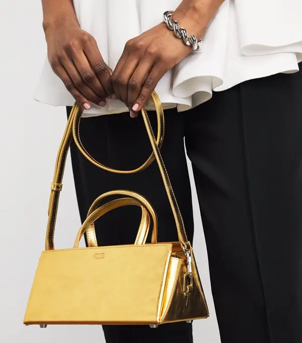 TALEL PARIS Metallic Leather V2 Baguette Bag