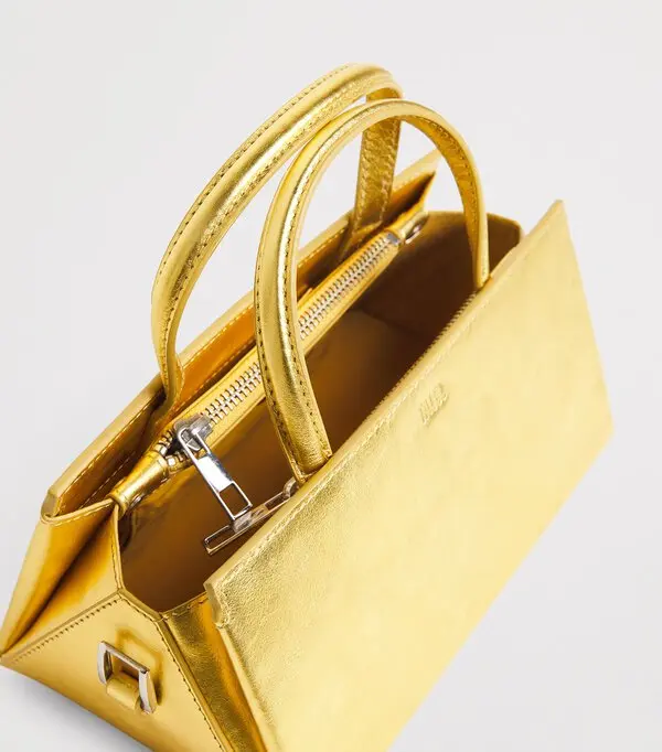 TALEL PARIS Metallic Leather V2 Baguette Bag
