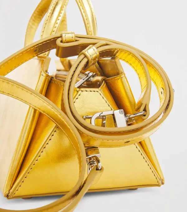 TALEL PARIS Metallic Leather V2 Baguette Bag