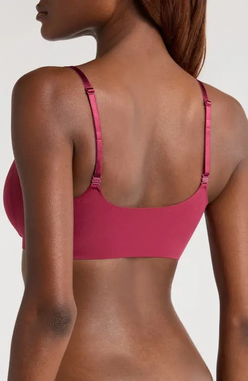 TRUE & CO The True Body Triangle Convertible Strap Bralette - Garnet Red