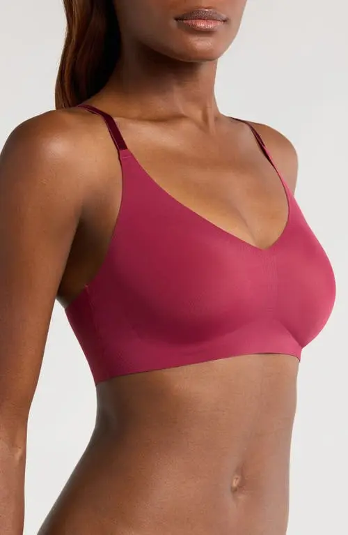 TRUE & CO The True Body Triangle Convertible Strap Bralette - Garnet Red