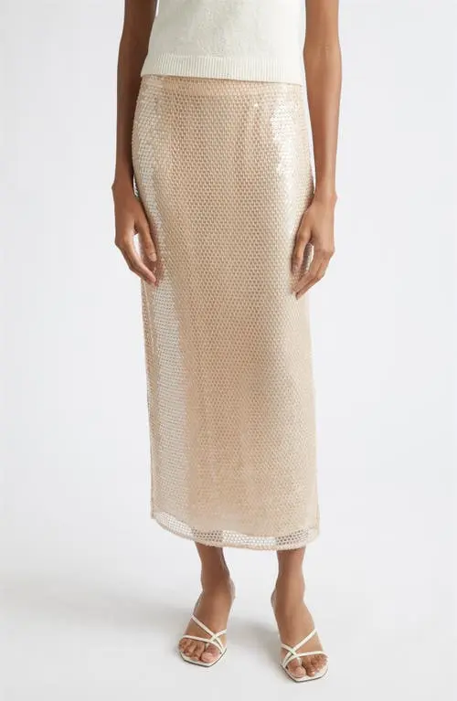 TOCCIN Leilani Sequin Knit Maxi Skirt