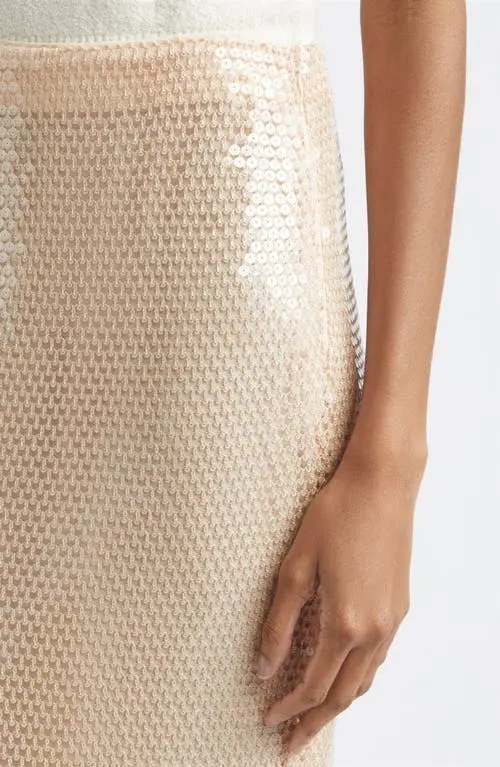 TOCCIN Leilani Sequin Knit Maxi Skirt