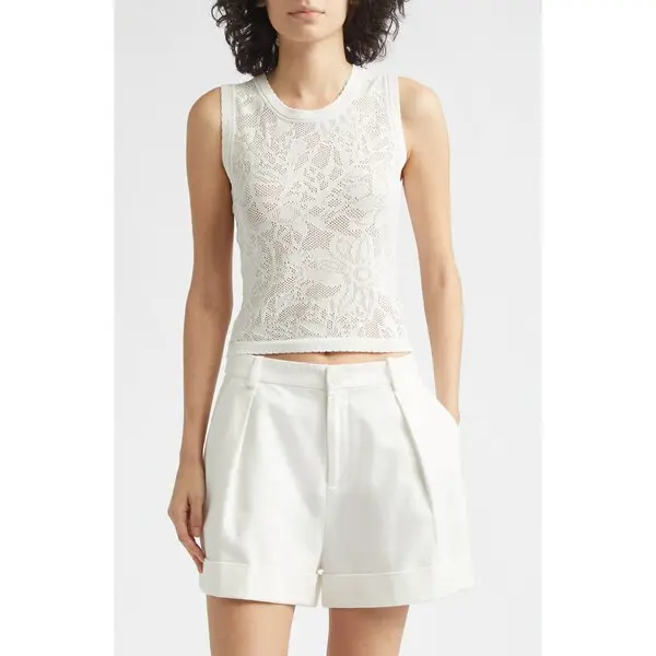 TOCCIN Lettie Pointelle Knit Tank