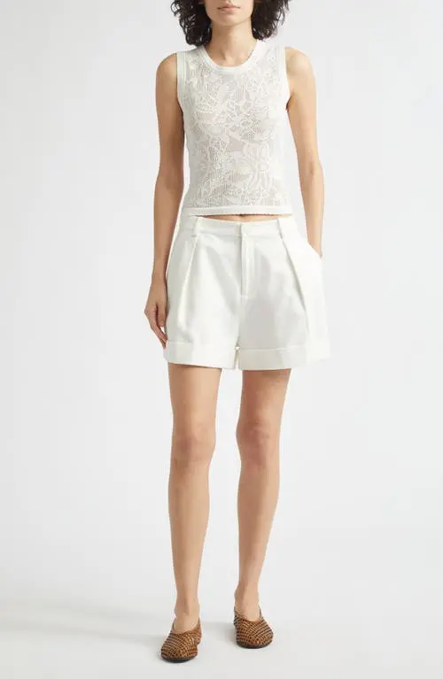 TOCCIN Lettie Pointelle Knit Tank