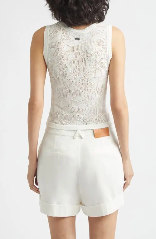 TOCCIN Lettie Pointelle Knit Tank