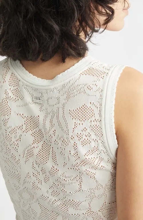 TOCCIN Lettie Pointelle Knit Tank