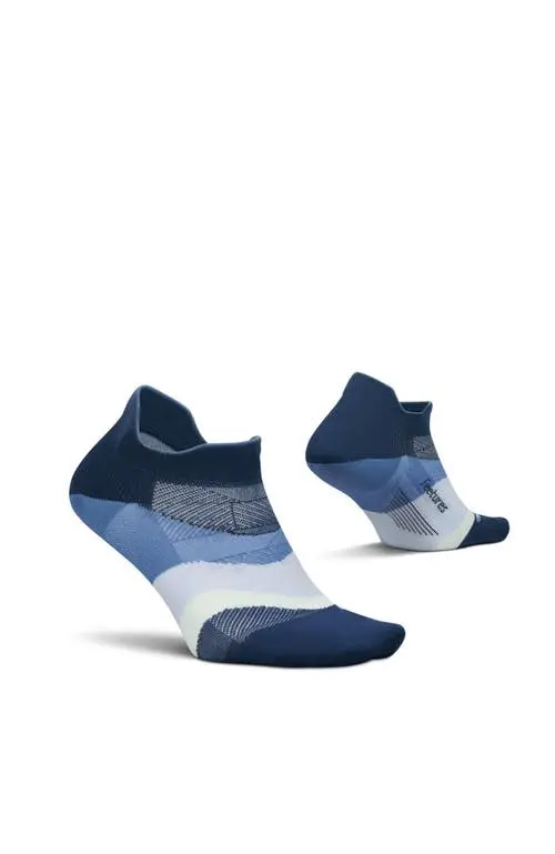 FEETURES Elite Ultra Light Cushion Ankle Socks Sport Sock With Targeted Compression - Blue Wave