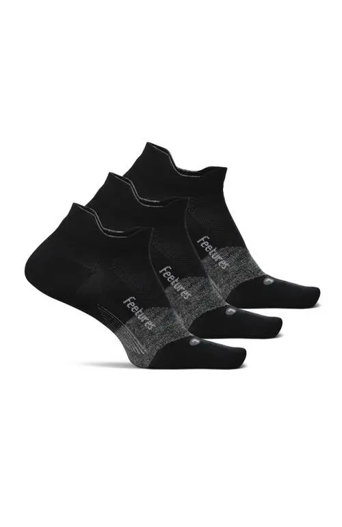 FEETURES Elite Ultra Light Cushion Ankle Socks - Charcoal