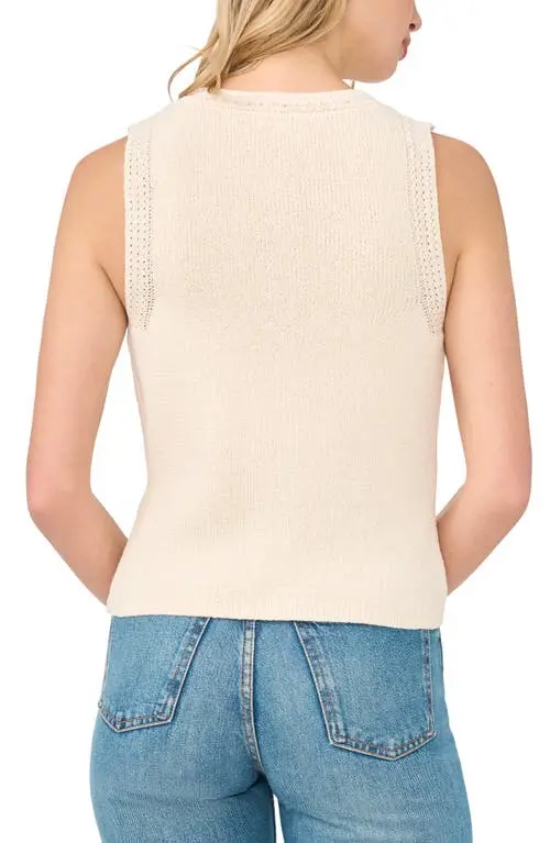 CECE DUPRAZ Shell Button Sweater Vest