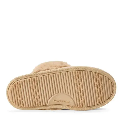 DEARFOAMS Halloween Velour Scuff Slippers - Latte