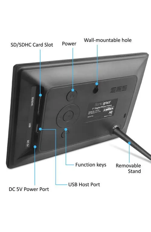 SONICGRACE 7" Digital Photo Frame