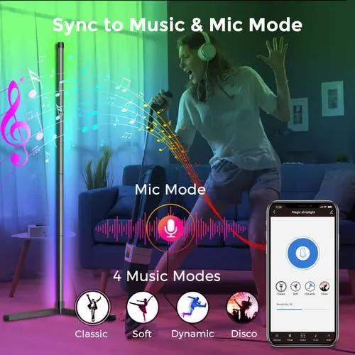 ECO4LIFE Smart Wifi Symphony Floor Lamp