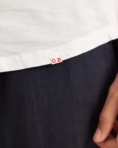 Orlebar Brown Ob Standard Easy Fit Interlock Cotton Jersey T-shirt - White