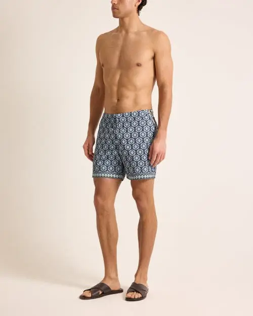 Orlebar Brown Bulldog Mid-length Classic Fit Swim Shorts - Night Iris