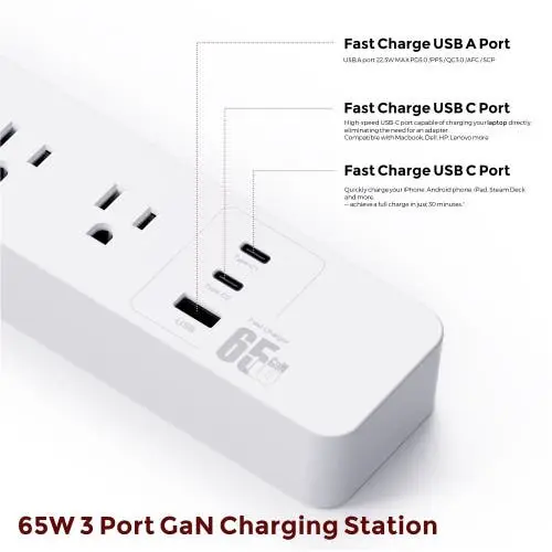 ECO4LIFE Smart Wifi Surge Protector Power Strip